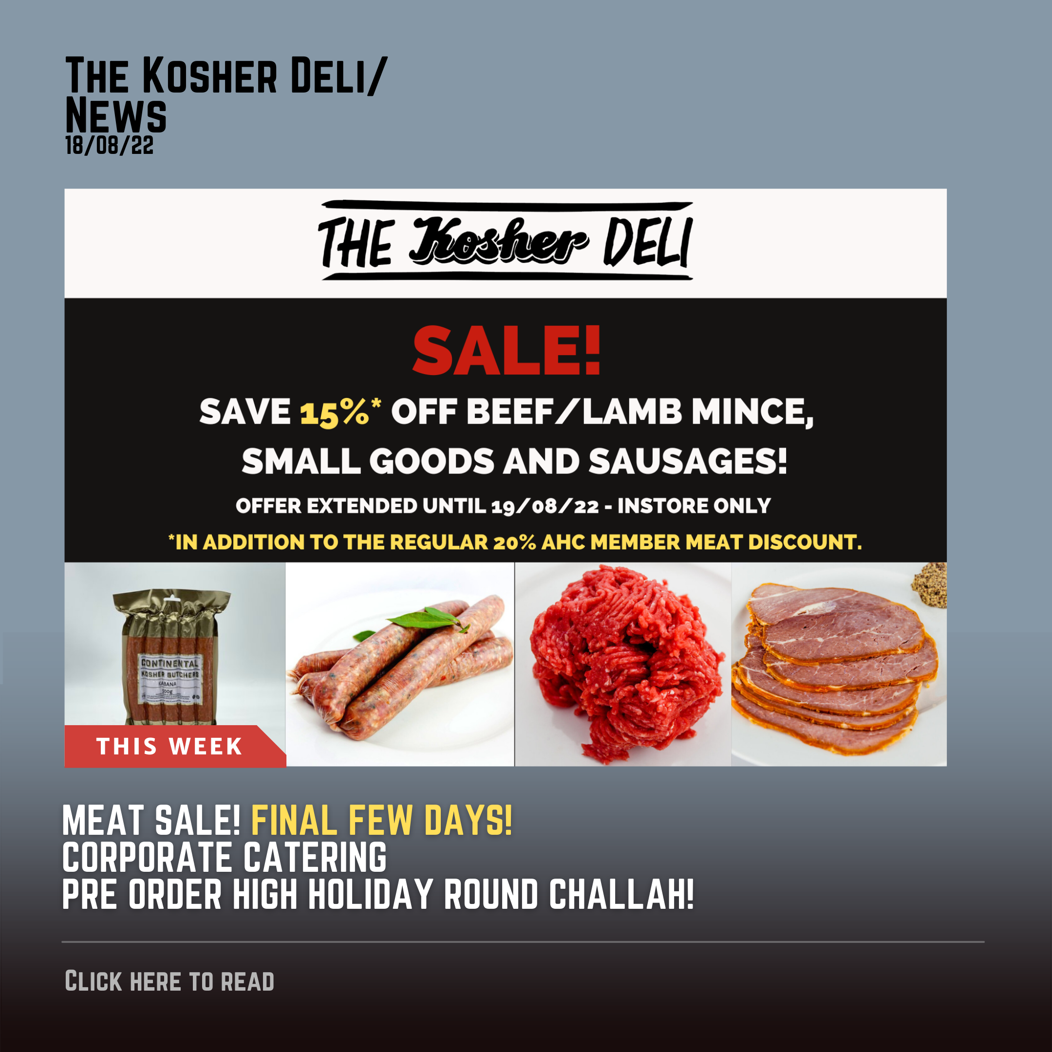 Final few days! – The Kosher Deli NZ