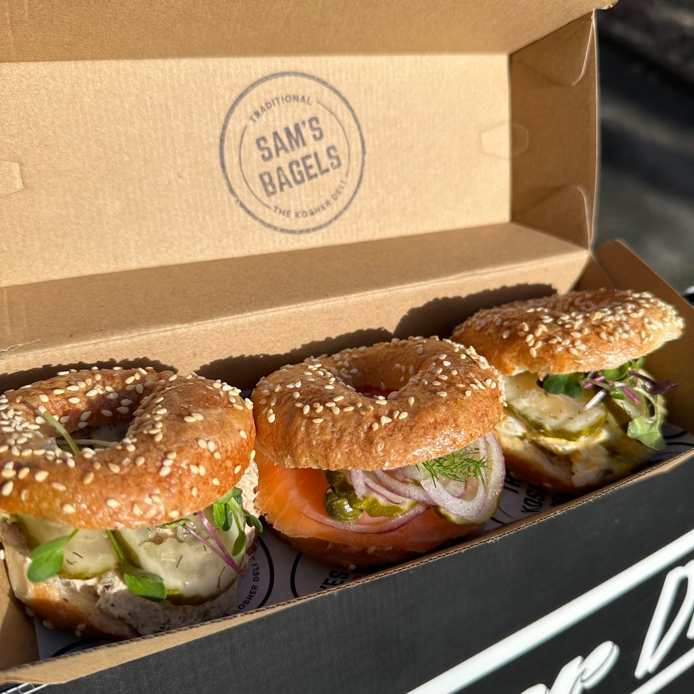 Sam's Bagels MINI Sesame X10 – The Kosher Deli NZ